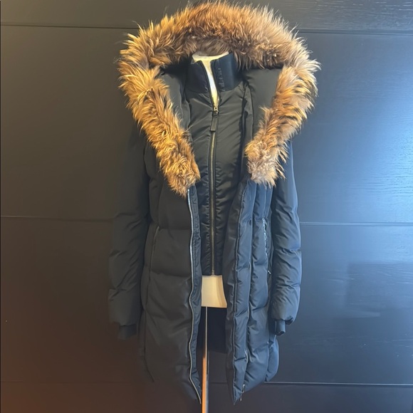 Mackage | Jackets & Coats | Mackage Womens Blue Puffer Coat With Faux ...